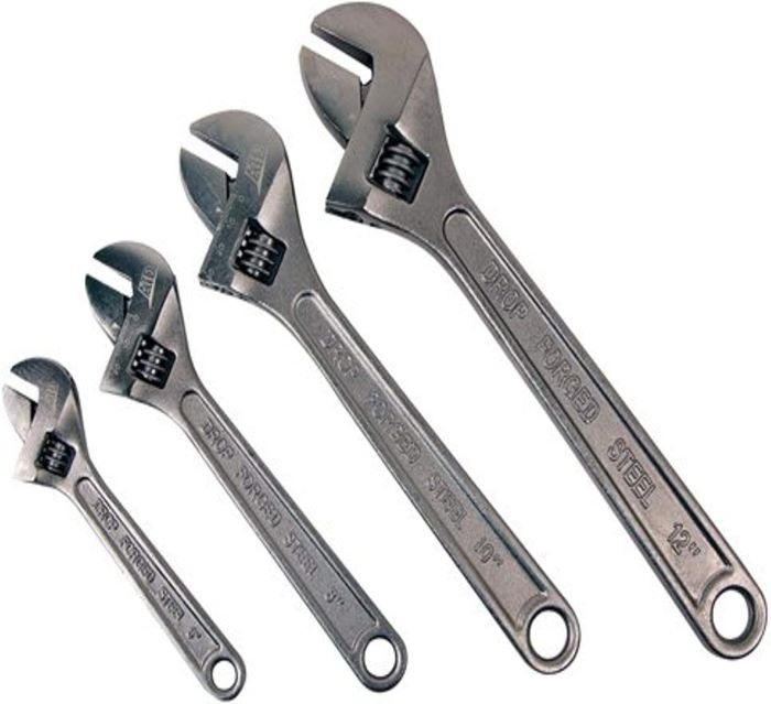 Juego de 4 llaves crecientes de 6 a 12plg.