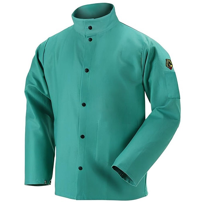 Chamarra verde resistente al fuego de 36" talla 3XL